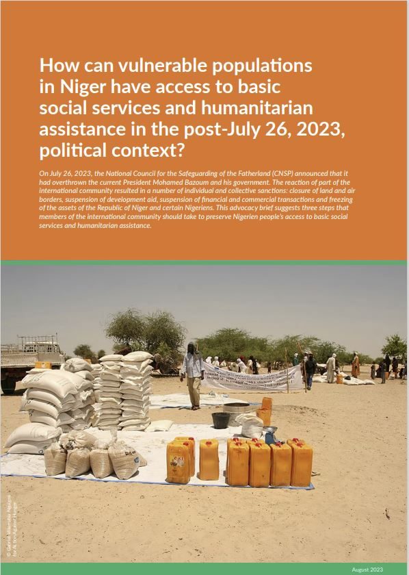 Advocacy note: Access to basic social services and humanitarian ...